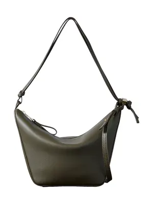 Loewe Hammock Mini Leather Bag Green