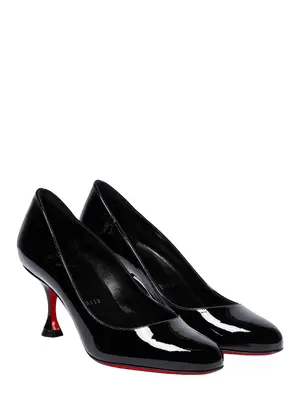 CHRISTIAN LOUBOUTIN Stella Patent Leather Pumps - Black