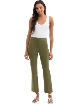 Veronica Beard Arte Kick-Flare Pant Stone Army