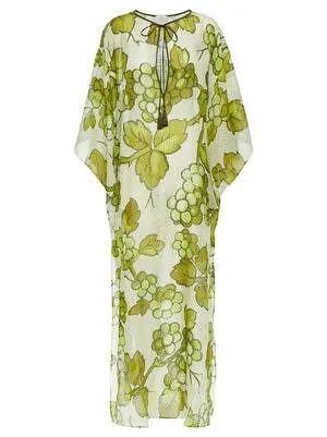 Etro Printed Silk Kaftan - Green
