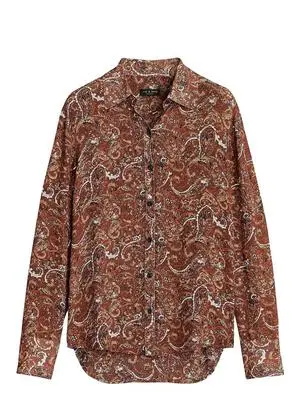 Rag & Bone Antonia Paisley Shirt - Brown Multi