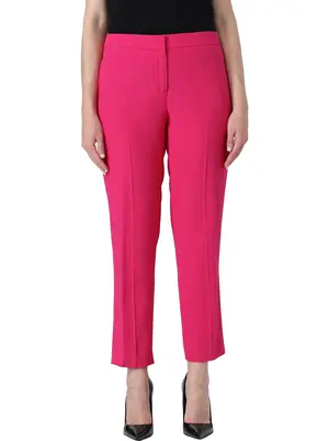Alexander McQueen Viscose And Cotton Crepe Pants - Orchid