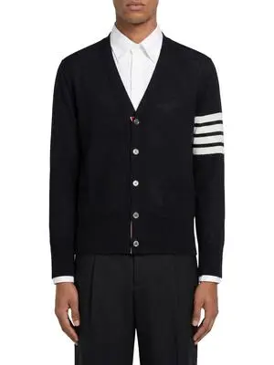 Thom Browne Four-bar Cardigan - Black