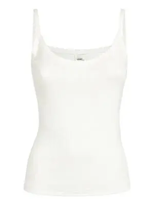 LESET Classic Pointelle Tank Top