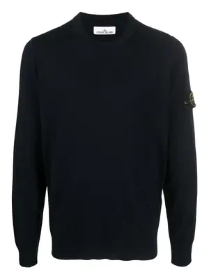STONE ISLAND Stone Island Compass-Patch Virgin Wool Jumper