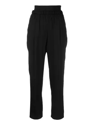 Fabiana Filippi Bevagna Layered Track Pants - Black