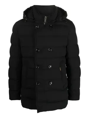 MOORER Long-sleeve Padded Down Jacket - Black