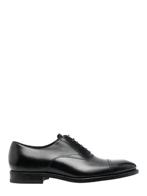 HENDERSON BARACCO Lace-up Leather Oxford Shoes - Black