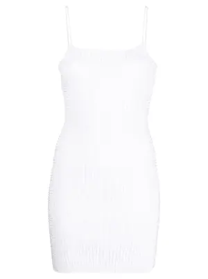 Alexander Wang Crystal-embellished Minidress - White