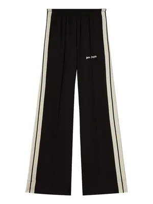 Palm Angels Stripe-detail Loose-fit Track Pants - Black