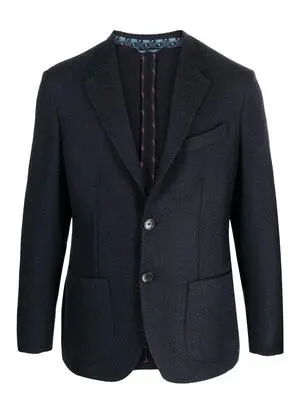 ETRO Tie-Pattern Jacquard Blazer