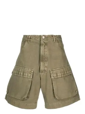 1989 STUDIO Flap-pocket Cargo Shorts - Green