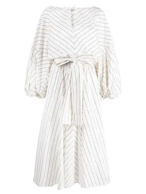 PALMER//HARDING Palmer//Harding Striped Cotton Midi Dress