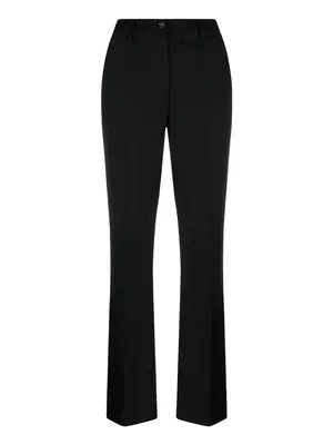 P.a.r.o.s.h Mid-rise Flared Trousers - Black