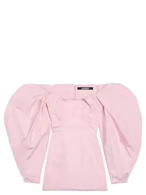Jacquemus La Robe Taffetas Mini Dress Pink