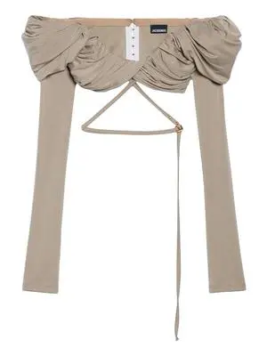 Jacquemus Le Haut Spalla Top - Light Khaki