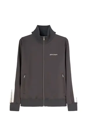 Palm Angels Logo-print Side-stripe Track Jacket - Grey