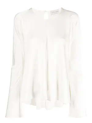 FORTE_FORTE Forte Forte Draped Stretch Silk Blouse