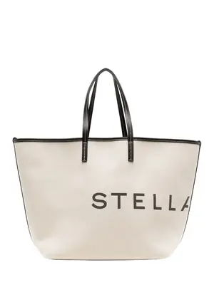 Stella McCartney Logo-print Tote Bag - Neutrals