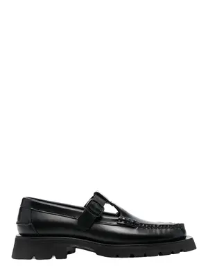 Hereu Alber T-bar Leather Loafers - Black