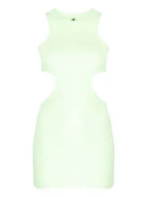REINA OLGA Cut-out Mini Dress - Green