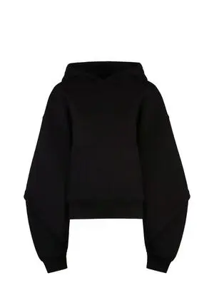 MUGLER Balloon Sleeves Hoodie - Black