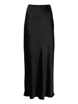 GILDA & PEARL Aria Silk Maxi Skirt - Black