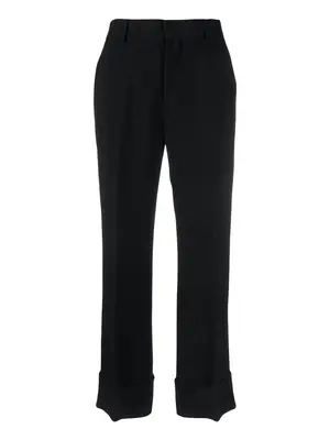 N°21 Tailored Cropped Trousers - Black