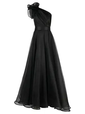 ANA RADU One-shoulder Maxi Dress - Black