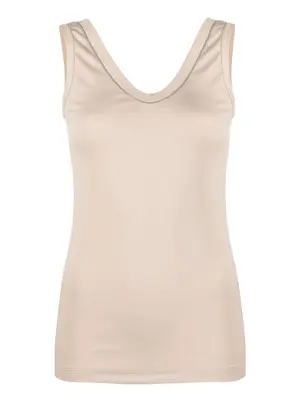 Brunello Cucinelli Monili Bead-embellished Tank Top - Neutrals