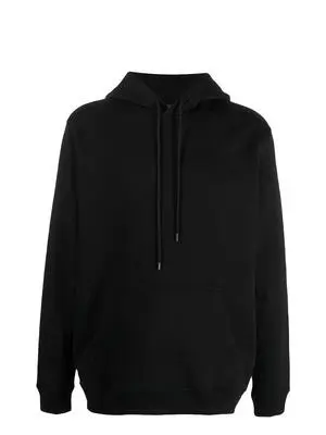 DONDUP Logo-embroidered Cotton Hoodie - Black