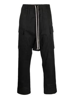 Rick Owens Bela Drop-crotch Trousers - Black
