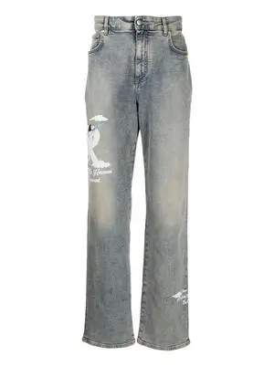 REPRESENT Storms In Heaven Cotton Jeans - Blue