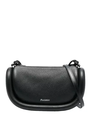 JW Anderson Bumper-12 Leather Crossbody Bag - Black