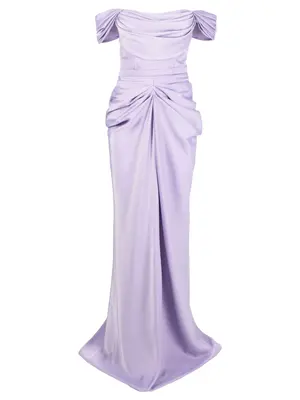 ANA RADU Off-shoulder Maxi Dress - Purple