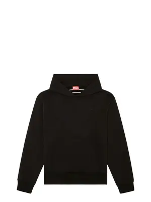 DIESEL S-macs-megoval-d Cotton Hoodie - Black
