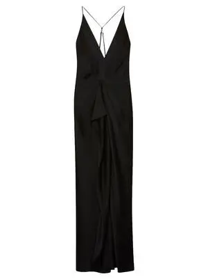 Simkhai Giana Draped Detail Maxi Dress - Black