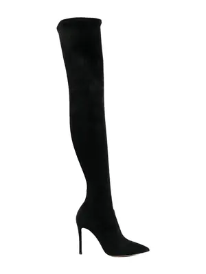 Casadei Julia 100mm Above-knee Boots - Black