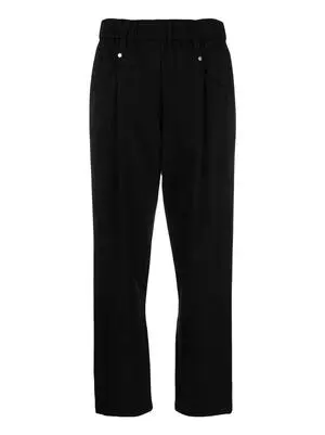 Brunello Cucinelli Cropped Straight-leg Trousers - Black