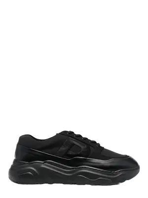 PHILEO Embroidered Logo Low-top Sneakers - Black