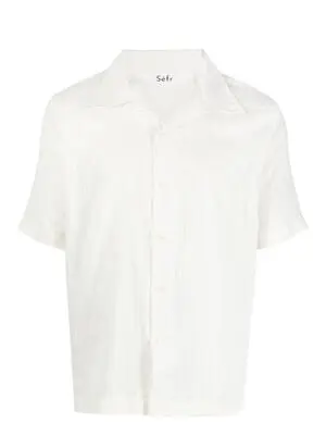 Séfr Pintuck Cotton Shirt - White