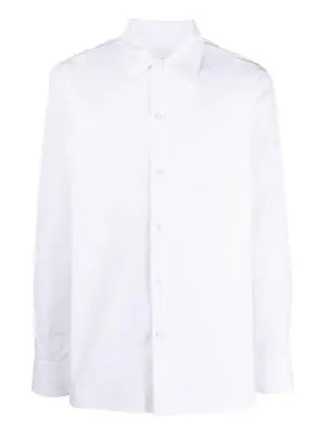 JIL SANDER Pointed-collar Organic-cotton Shirt - White