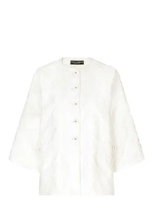 Dolce & Gabbana Brocade Jacket - White