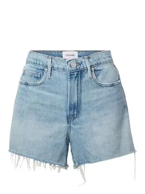 FRAME Le Brigitte Denim Shorts Blue