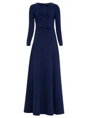 CAROLINA HERRERA Carolina Herrera Triple Bow Keyhole Gown