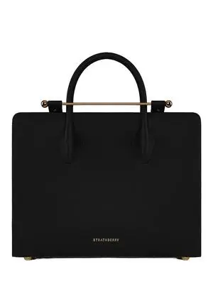 Strathberry Midi Leather Tote - Black