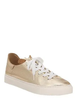 Sam Edelman Poppy Lace Up Sneakers - Gold
