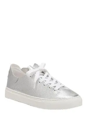 Sam Edelman Poppy Lace Up Sneakers - Silver Leather