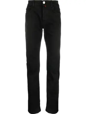 BILLIONAIRE Mid-rise Straight-leg Jeans - Black