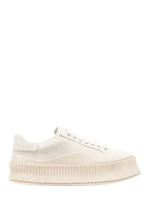 JIL SANDER Low-top Leather Sneakers - Neutrals